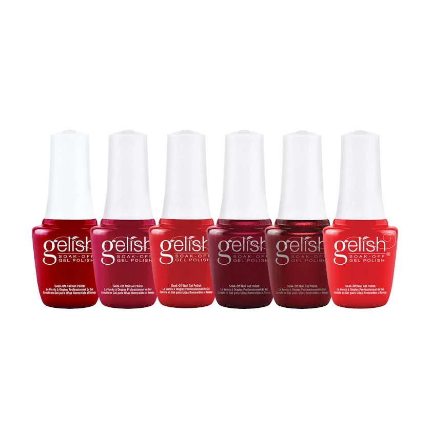 Gelish MINI Valentine's Day Bundle 6 Days of Red - Gelish & Morgan Taylor